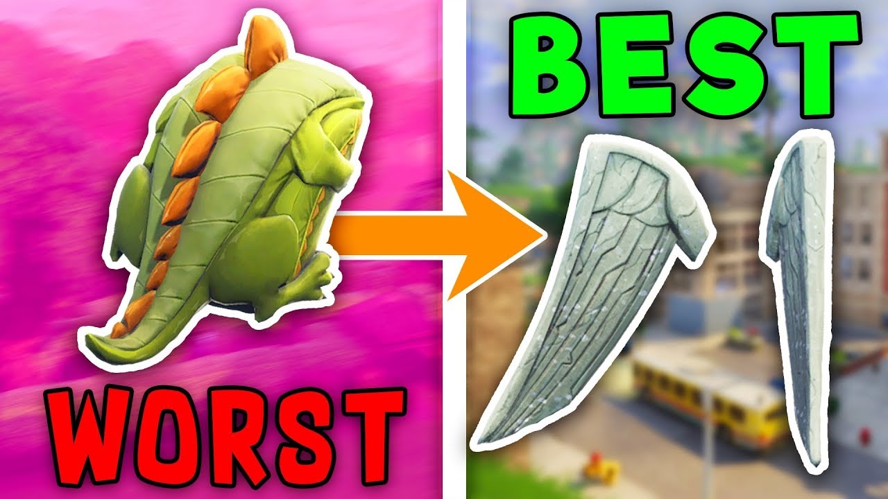 RANKING EVERY BACK BLING FROM WORST TO BEST!! (Fortnite Battle Royale ...