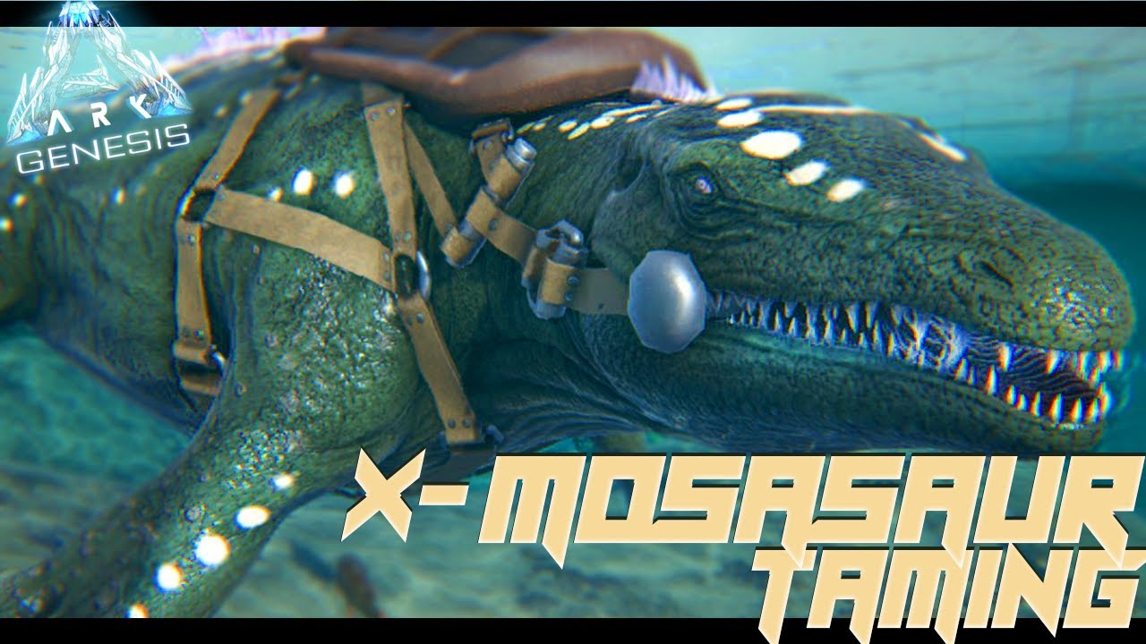 X-MOSASAUR TAME! NOT WORTH IT?! - Ark Genesis [#12] - YouTube