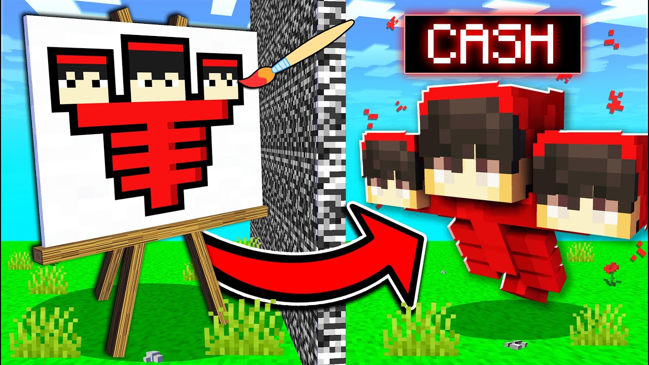 Whatever YOUTUBER I PAINT Comes to LIFE In a Mob Battle! - YouTube