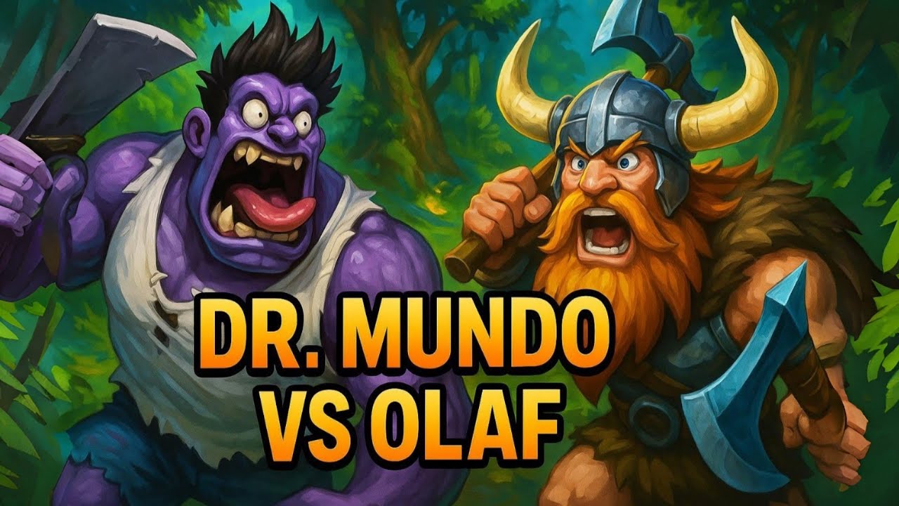 DR. MUNDO vs. OLAF - WHO DOMINATES THE JUNGLE? #drmundo #wildrift # ...