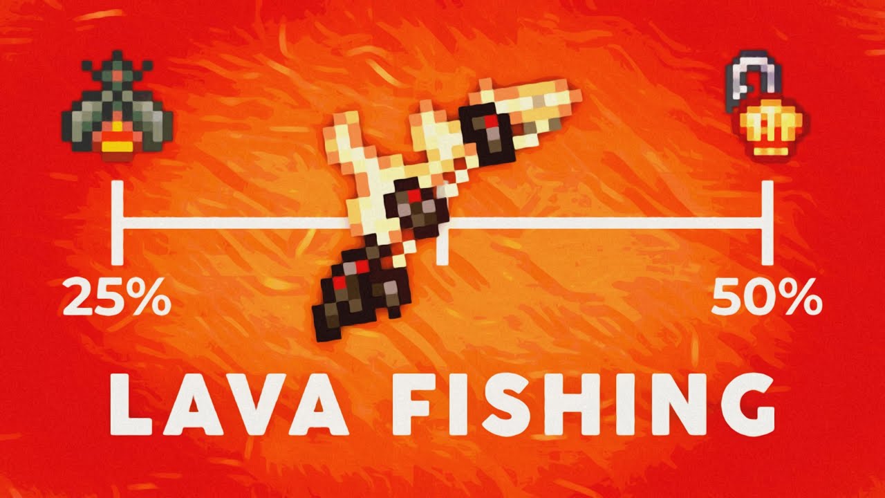 How to "Actually" Fish in Lava - Terraria 1.4.4 - YouTube