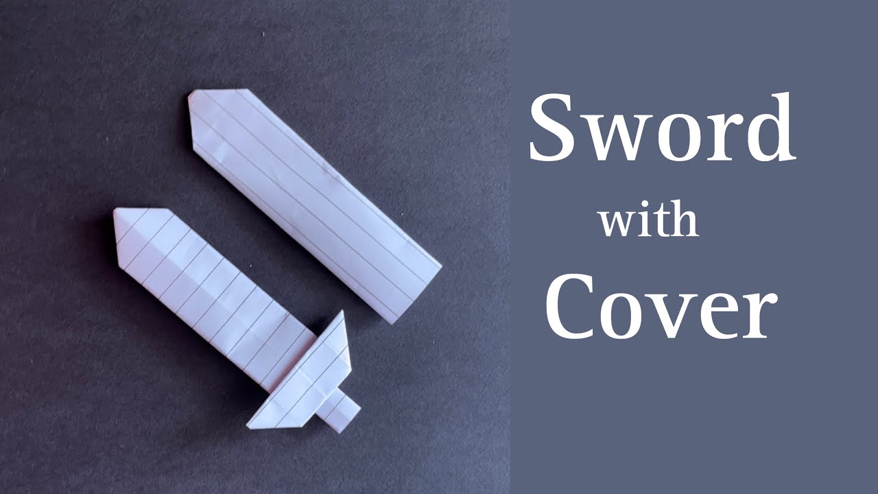 Sword origami | how to make sword with paper - YouTube