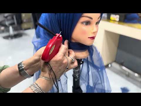 🔹 Göz Alıcı Mavi Taşlı Türban Modeli | Gelin Başı ve Özel Günler İçin Şık Tasarım