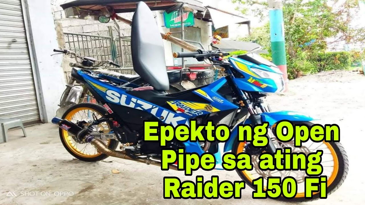 Epekto ng Open Pipe sa ating Raider 150 Fi (Nickson Lenon Motovlog ...