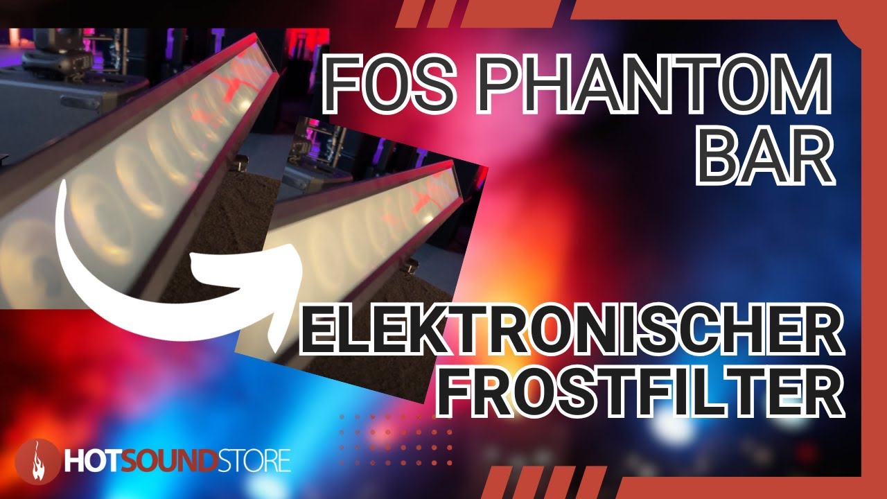 FOS Phantom Bar: IP65 LED Bar mit DMX-zuschaltbarem Frostfilter ...