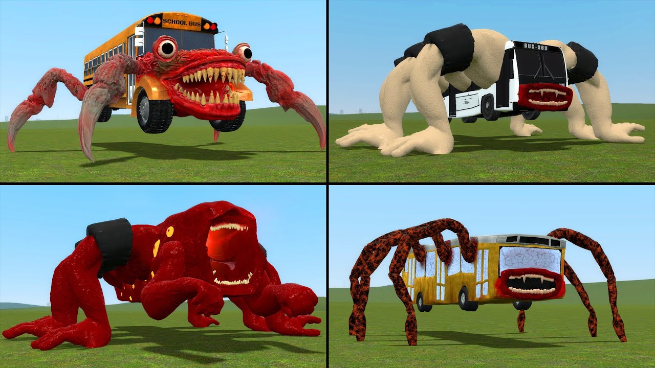 SCHOOLBUS EATER,CAR EATER,TRAIN EATER,BUS EATER,HOUSE HEAD,LIGHTHOUSE ...