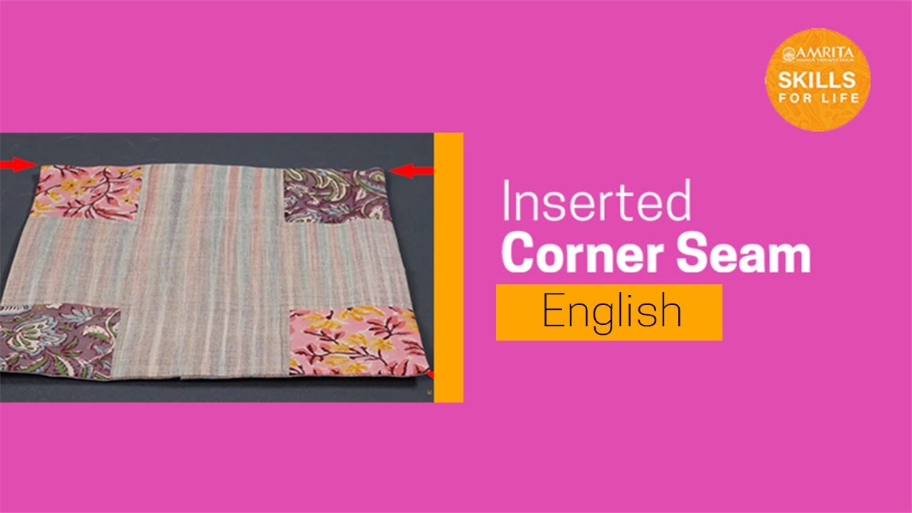 1.10.8 Inserted Corner Seam (English) - YouTube