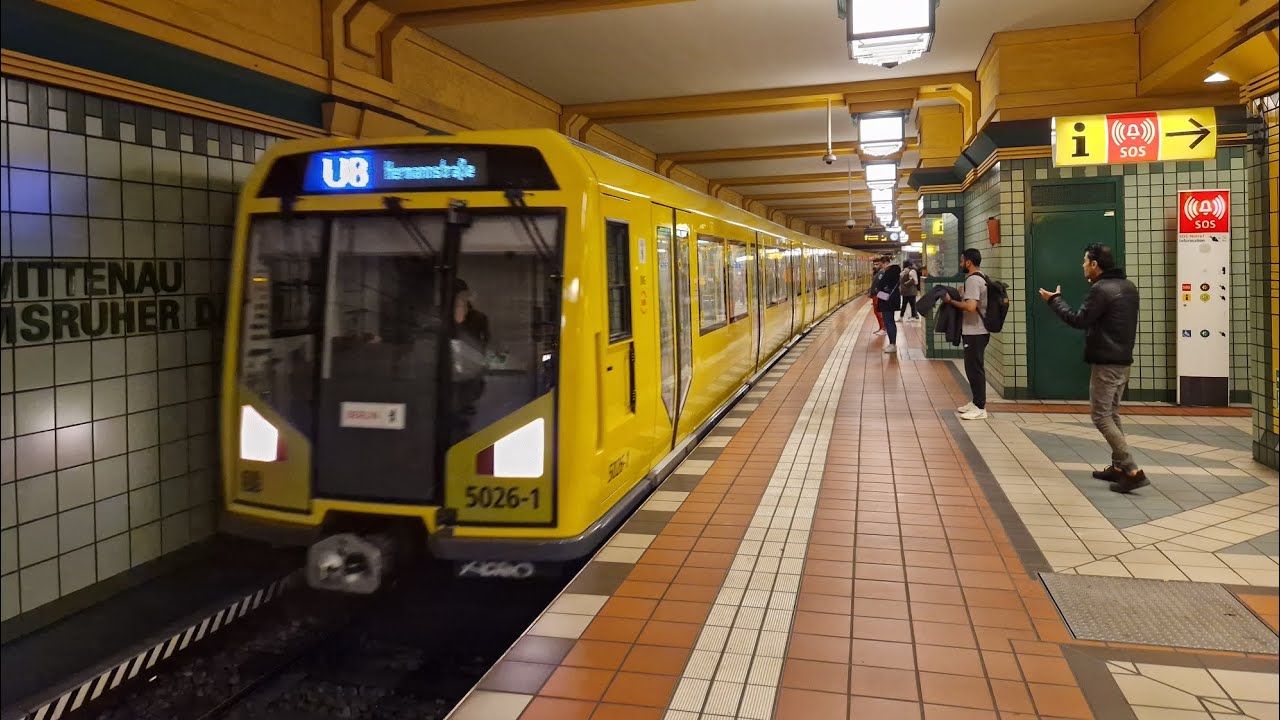 U-Bahn Berlin | Mitfahrt in der kompletten U8 von Hermannstraße bis ...