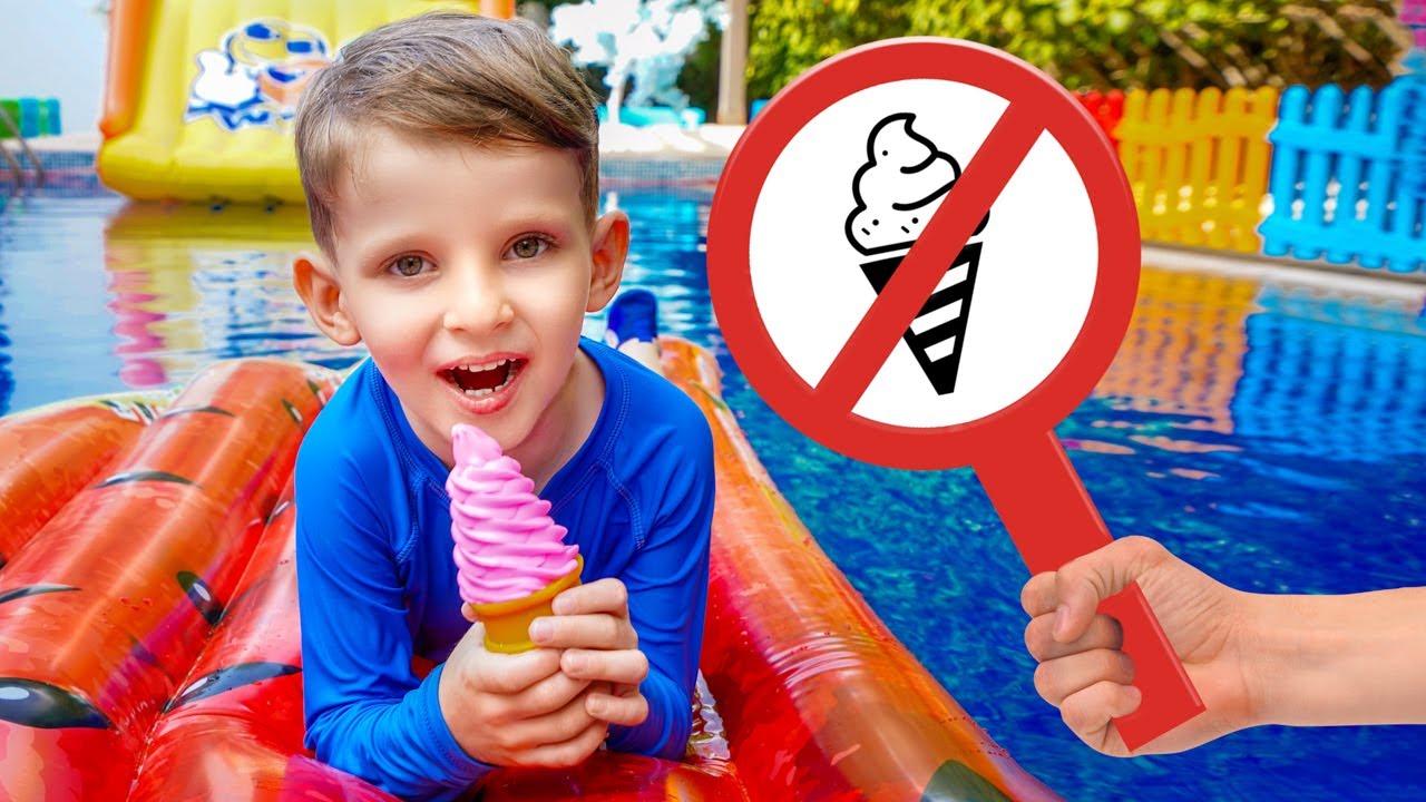 Rules of Conduct with Inflatable Toys in the Pool! 🏊‍♂️🎈🌊 - YouTube