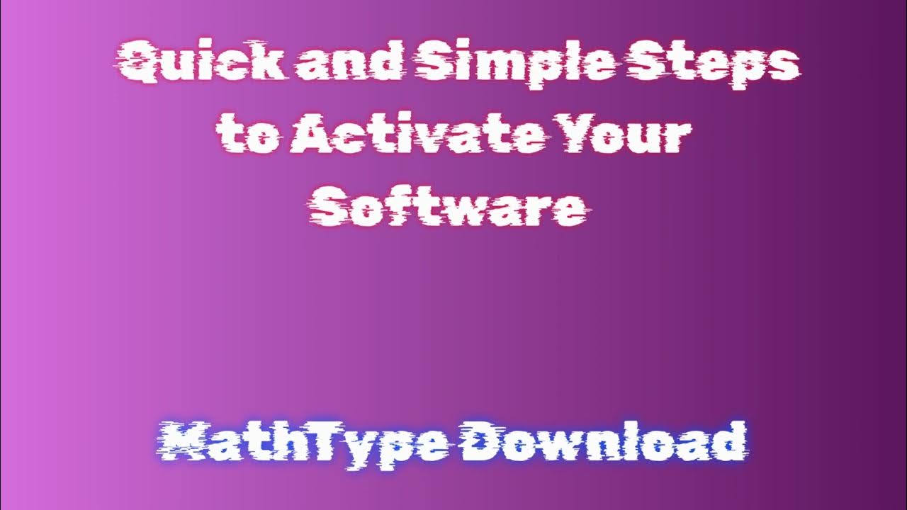 MathType Installation Tutorial with Activation / MathType 2024 Download ...