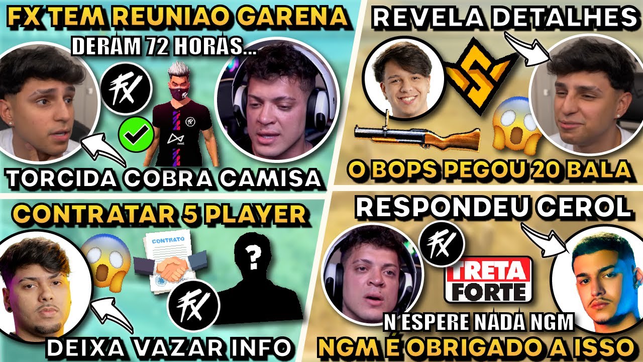 FX CONTRATAR 5 PLAYER ! LUCCA RESPONDE CEROL ! TORCIDA FX COBRA GARENA ...