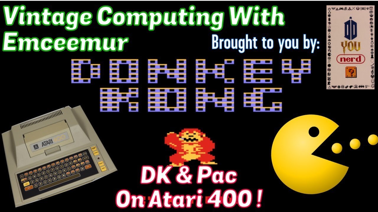 ATARI 400, 8-Bit Donkey Kong & Pac Man! Vintage Computing - Emceemur ...