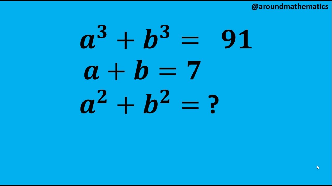 Algebra and Exponential Math Problem - YouTube