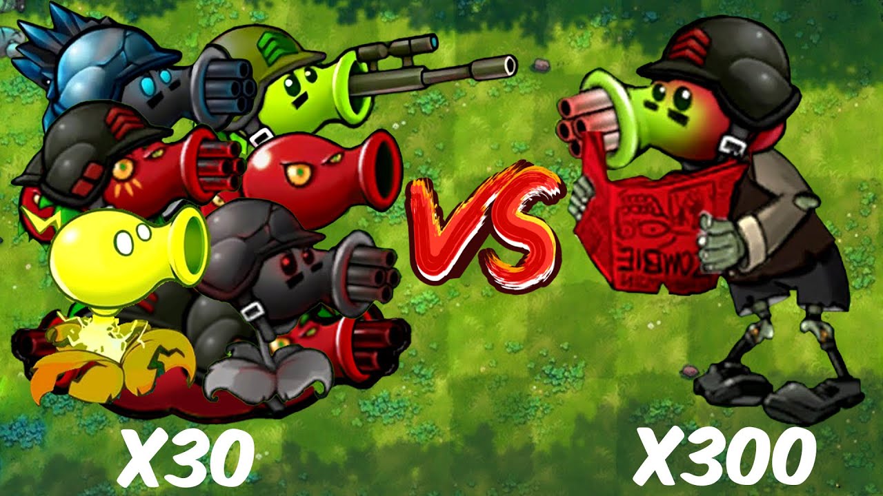 PVZ 1 Fusion Challenge! 300 Plants Fusion VS 300 Ultimate Cherry ...