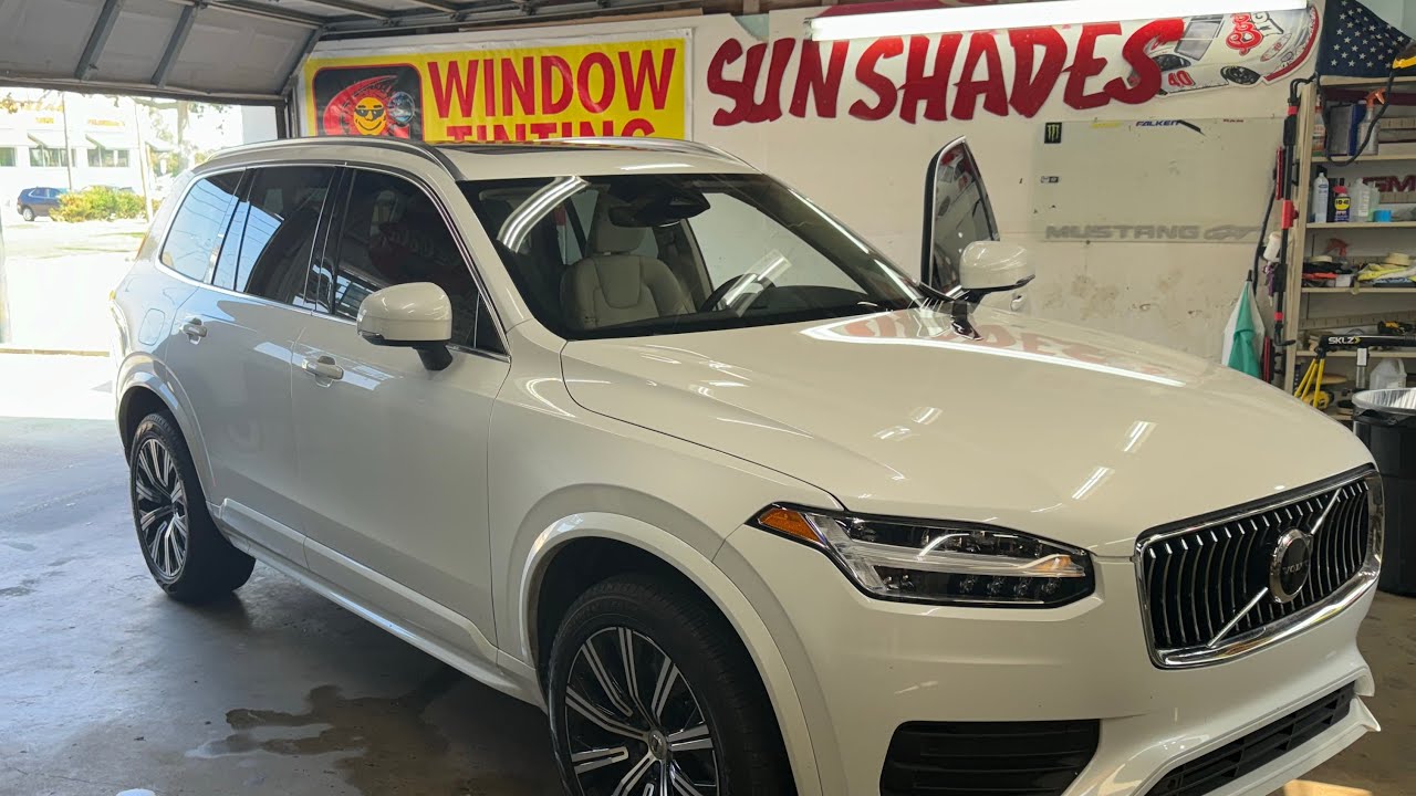 Windows tint on a 2022 Volvo XC90 awd 20% only on a two front windows - YouTube