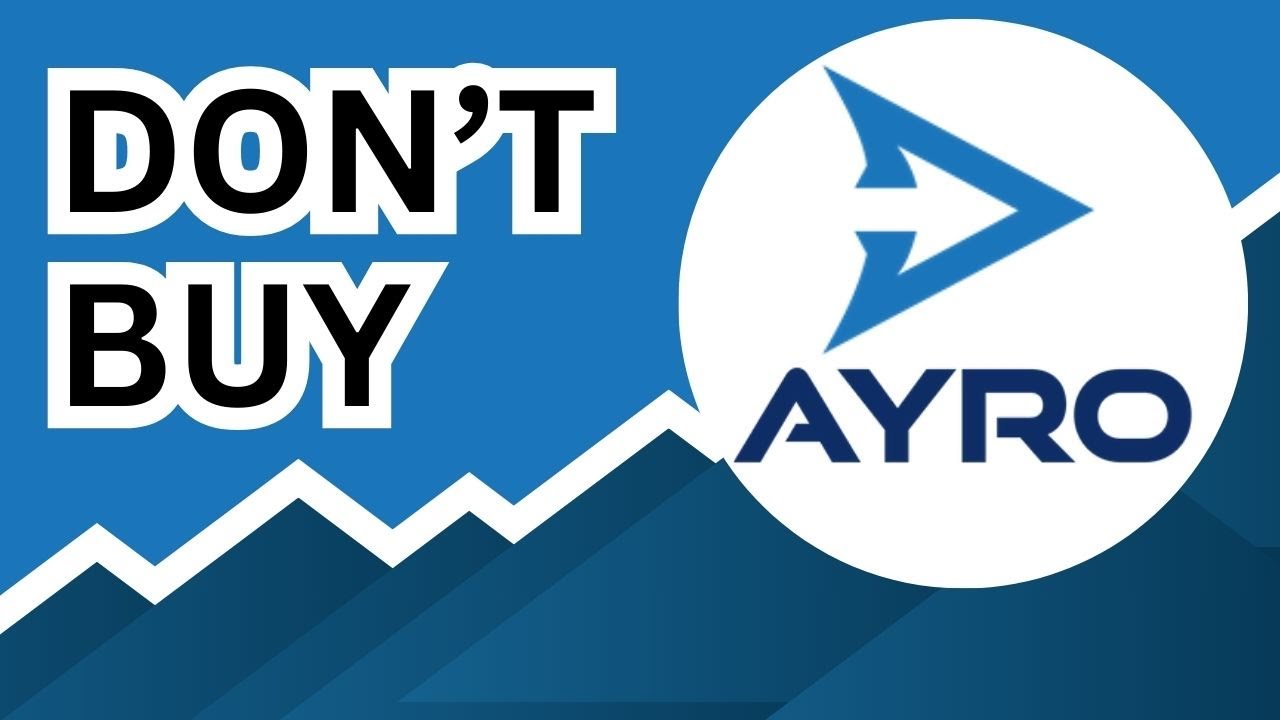 DON'T BUY AYRO Stock (Until You Watch This Analysis) #AYRO - YouTube