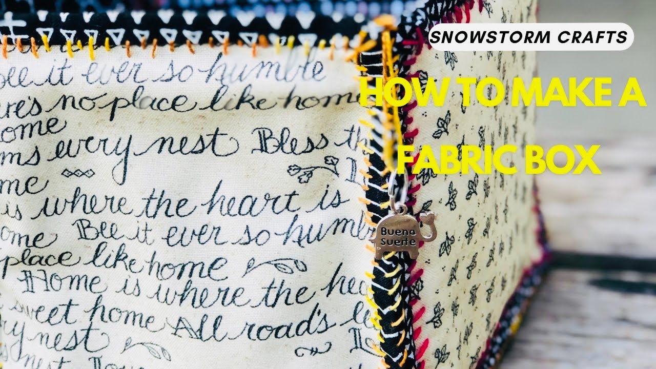 How to sew fabric boxes~easy diy tutorial #sewing #sewingtutorial # ...