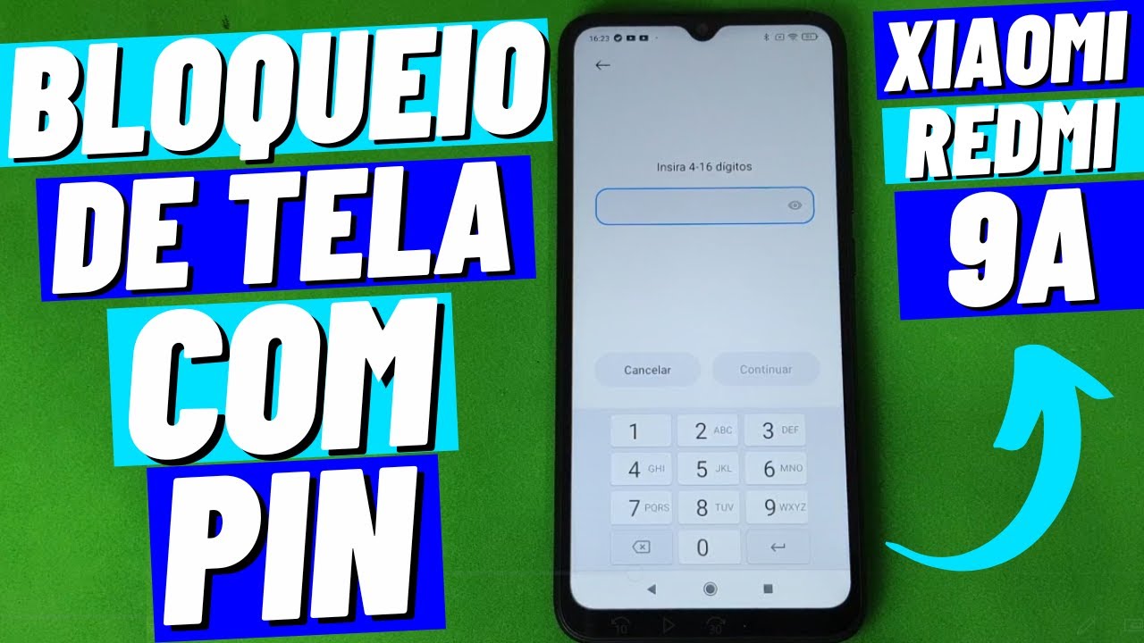 COMO CONFIGURAR BLOQUEIO DE TELA POR PIN NO CELULAR XIAOMI REDMI 9A ...