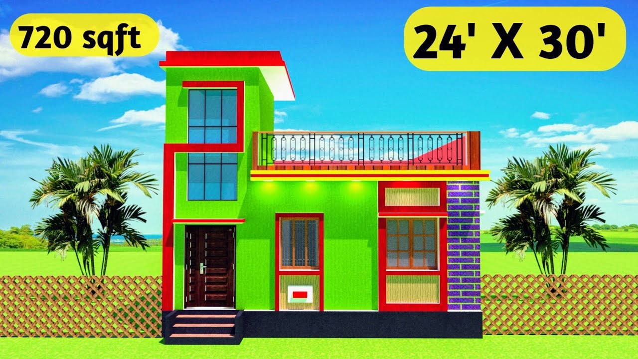 24x30 House Plan || 24x30 Ghar ka Naksha || 24*30 house design || 720 ...