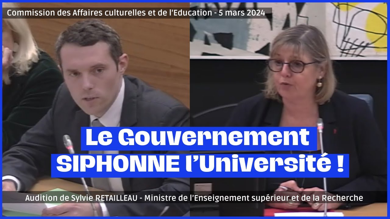 Le Gouvernement siphonne l'Université ! - YouTube