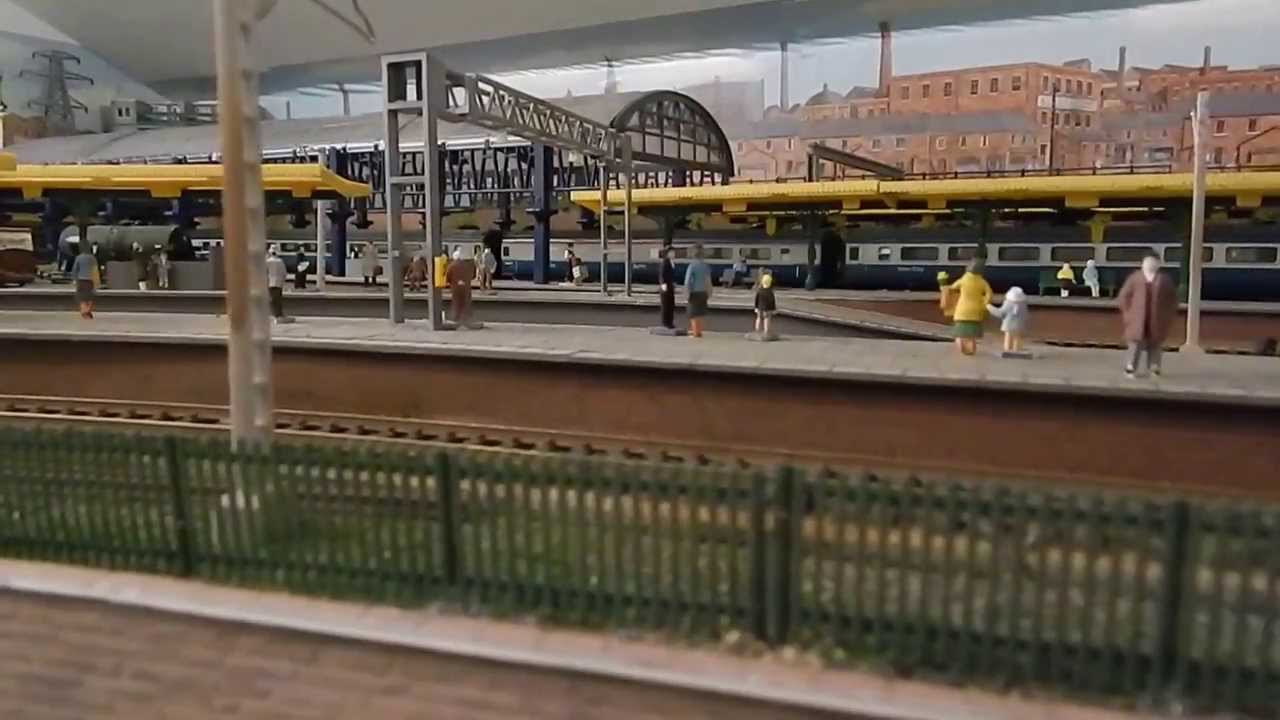 Brittish Rail Blue Era set in 1976 Model Railway - YouTube
