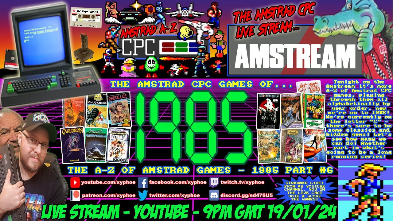 [AMSTRAD CPC] ⚡️AMSTREAM 🕹️ The A-Z Of Amstrad CPC Games - ⭐️1985⭐️ ...