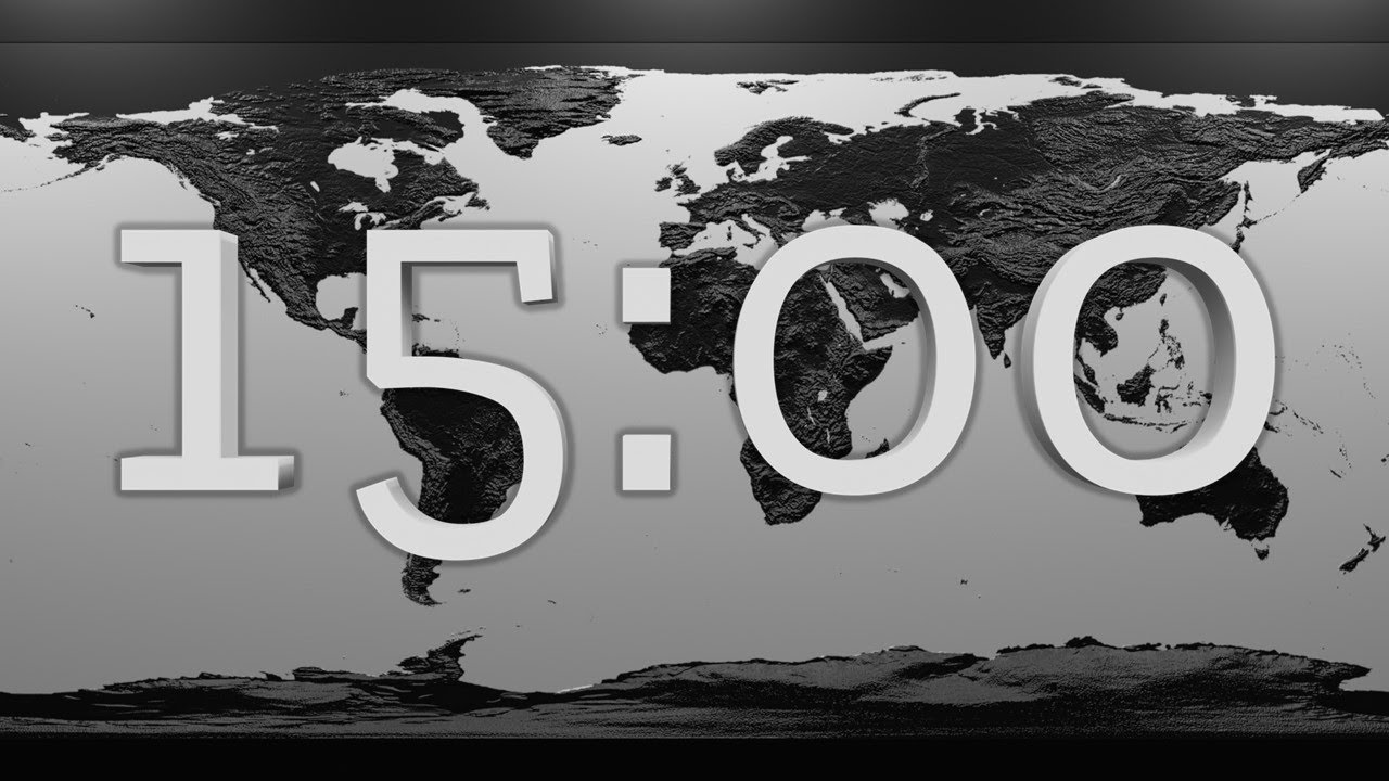 15 Minute Timer - World Map - YouTube