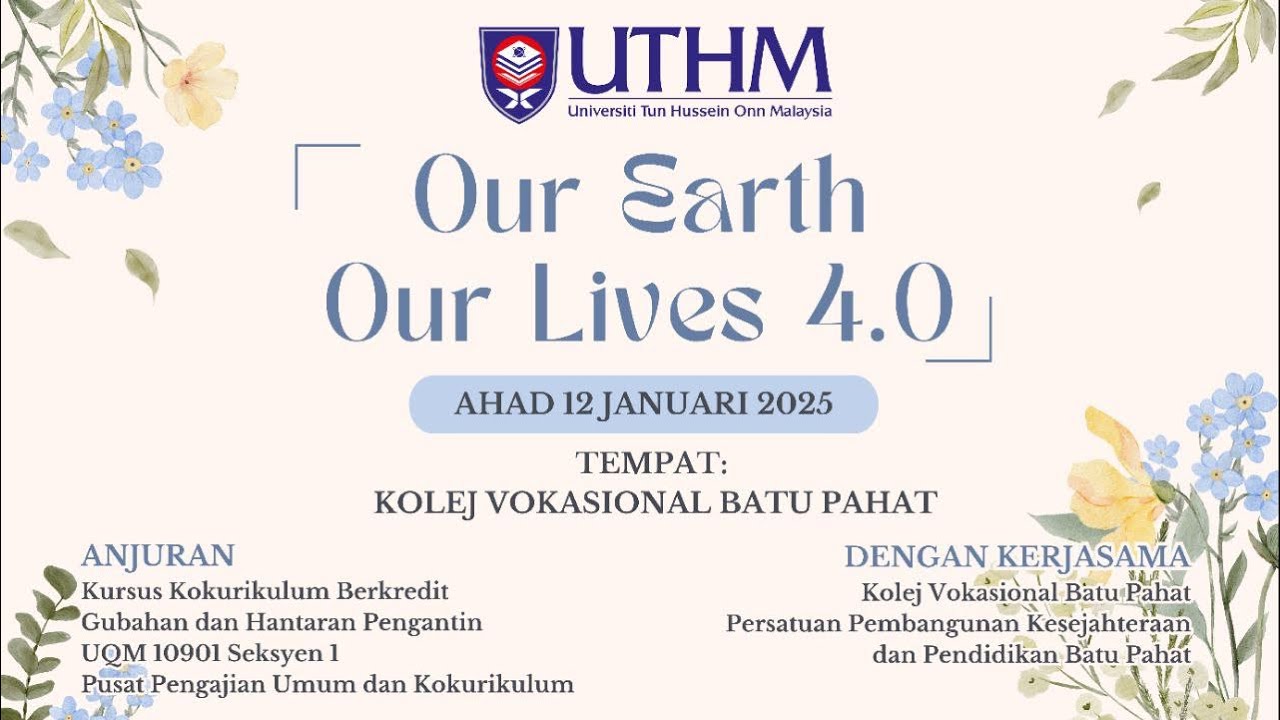 PENUTUP PROGRAM OUR EARTH OUR LIVES 4.0 - YouTube