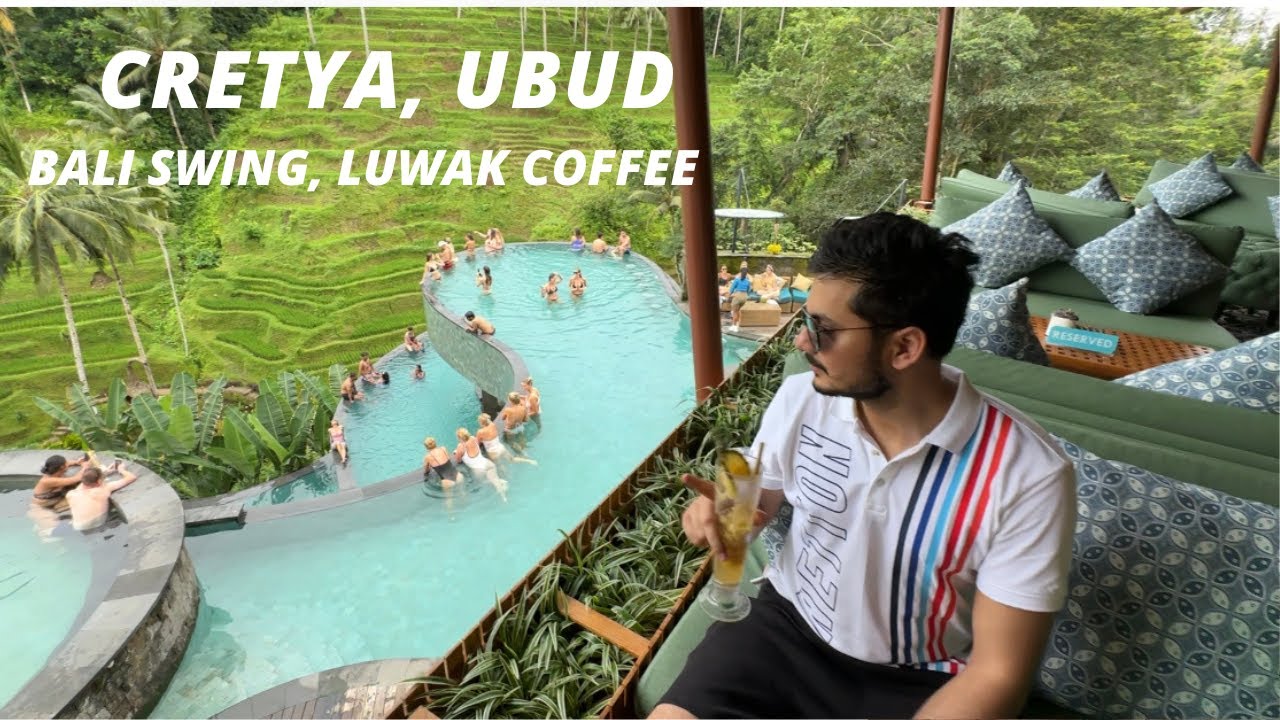 UBUD RICE TERRACES | POOP COFFEE | BALI SWING | CRETYA DAY CLUB - YouTube