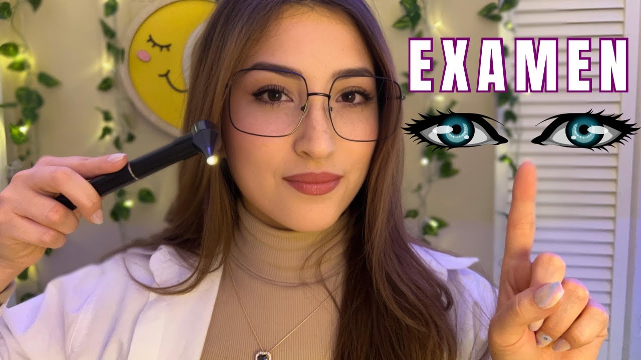 ASMR EXAMEN de la VISTA 👀(ROLEPLAY MEDICO)👩‍⚕️🔦 - YouTube