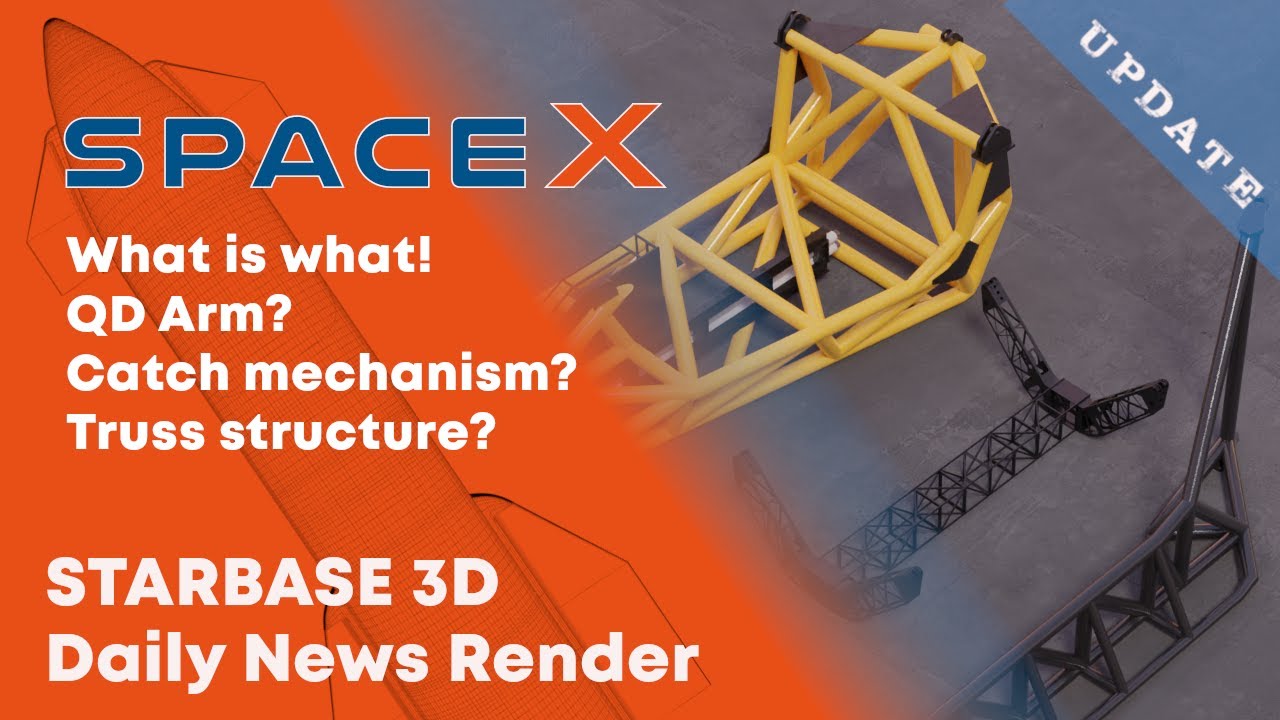 SpaceX SpaceX QD Arm, Catch Mechanism & Truss Structure What is What ...