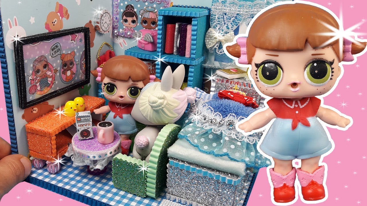 엘오엘 서프라이즈 라인댄서 방꾸미기 미니어처 하우스 인형집만들기 DIY Miniature LOL SURPRISE LINE ...