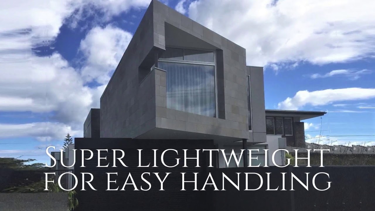 Easy Stone cladding - YouTube