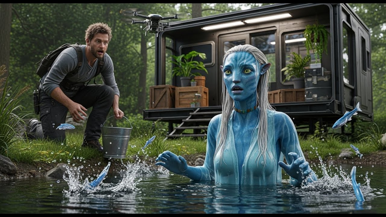 Human See an Alien Beauty Bathing in the Creek Behind His Home, and Her ...
