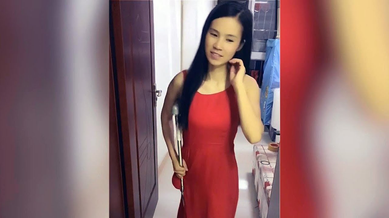 Lovely Amputee Girl in Dress #1 - YouTube