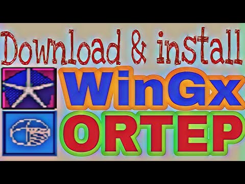 How to download and install WinGx and ORTEP | Tutorial WinGx & ORTEP ...