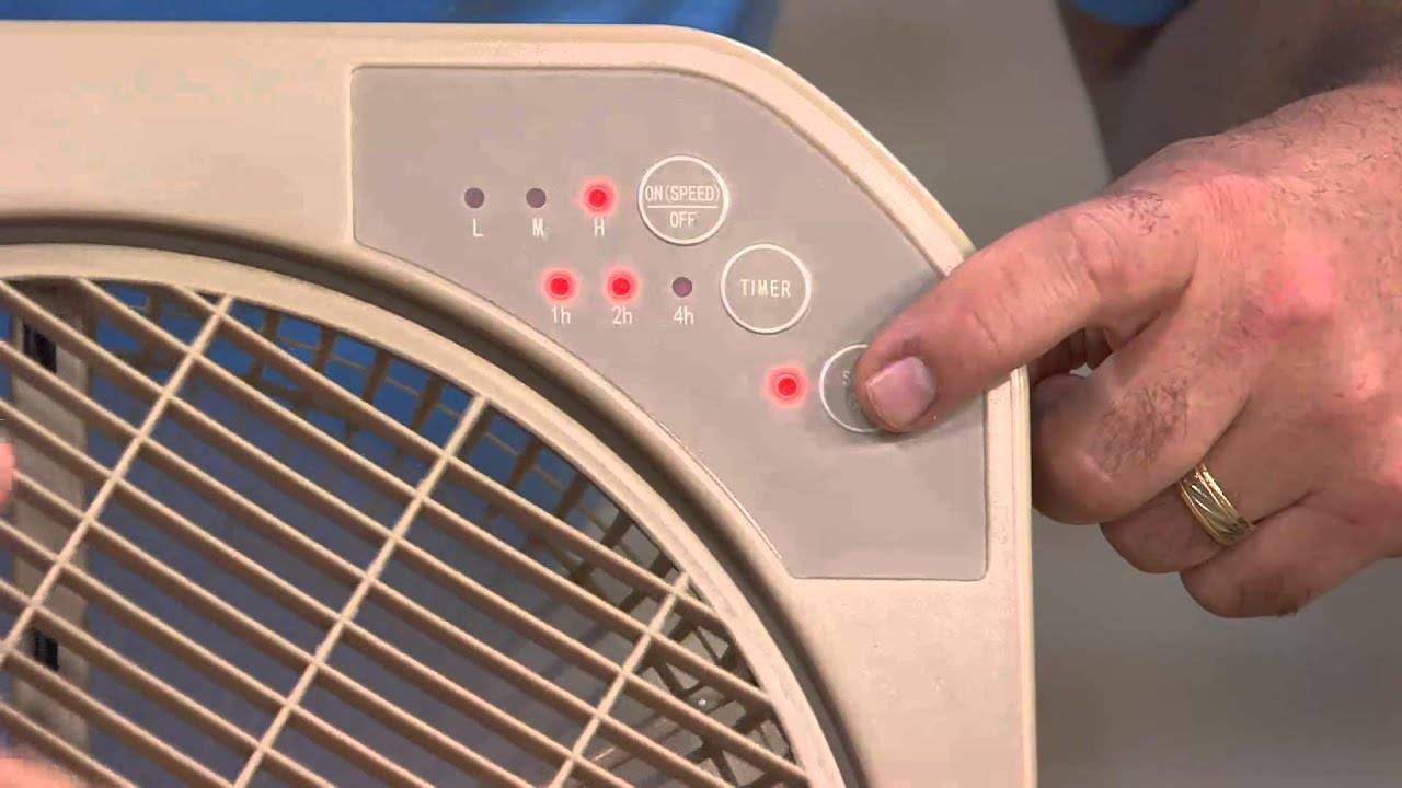 Air Innovations 12" Swirl Cool Stand Fan with Timer and Table Bracket ...