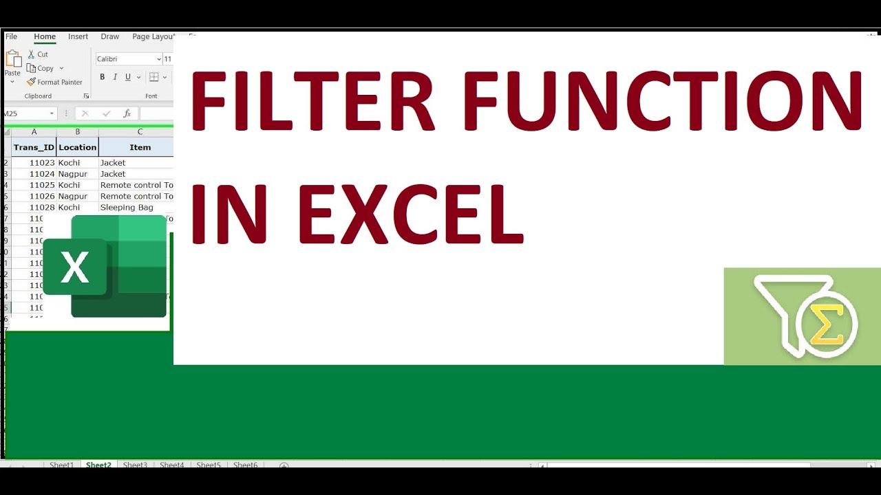 Filter Function In Excel YouTube filter-function-in-excel-youtube
