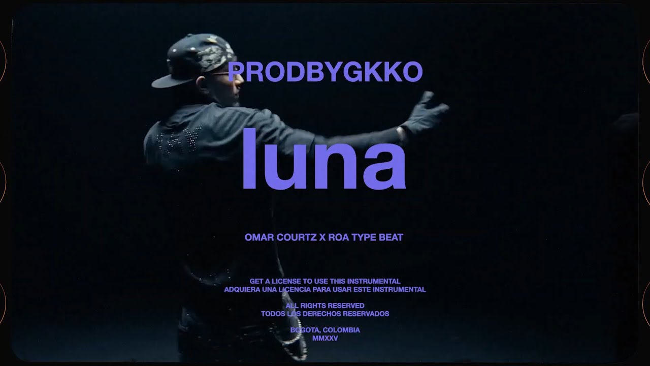 Omar Courtz x Roa Type Beat "luna" Trap/Latin Trap Instrumental 2025 ...