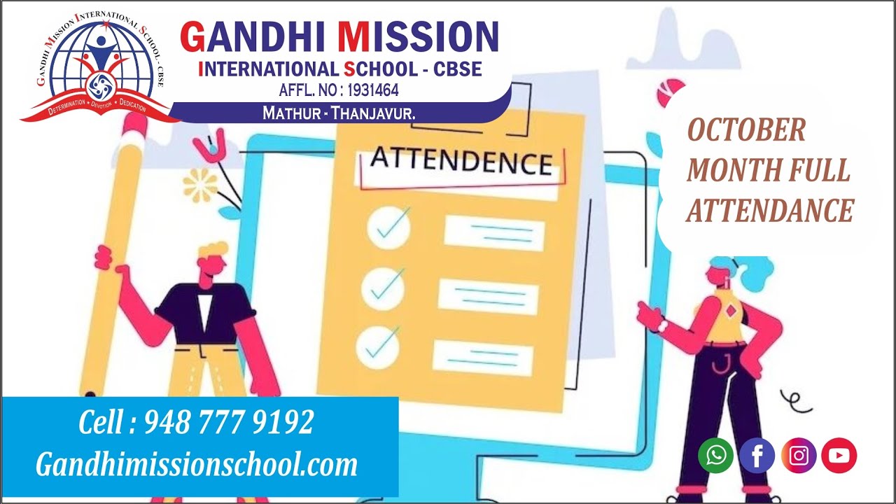 OCTOBER MONTH FULL ATTENDANCE - GMIS - YouTube