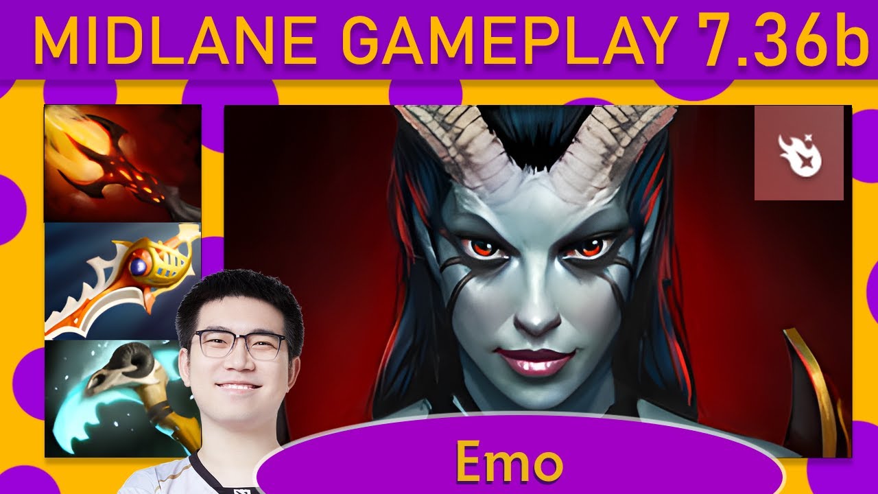 ⭐ Emo Queen of Pain |KDA - 33 KP - 70%| Mid Gameplay 7.36b - Dota 2 Top ...