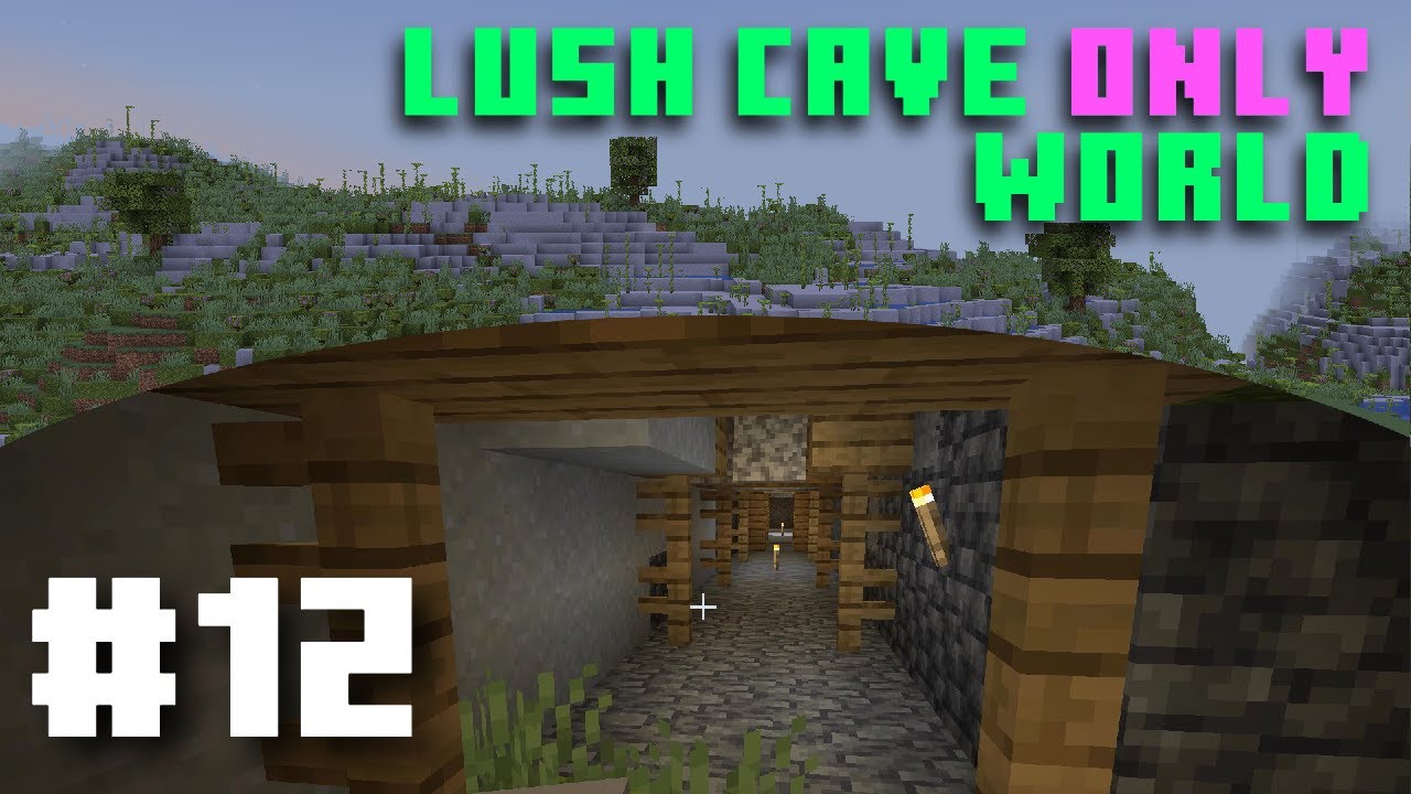 Minecraft Lush Cave Challenge - The Mineshaft (no commentary) - YouTube