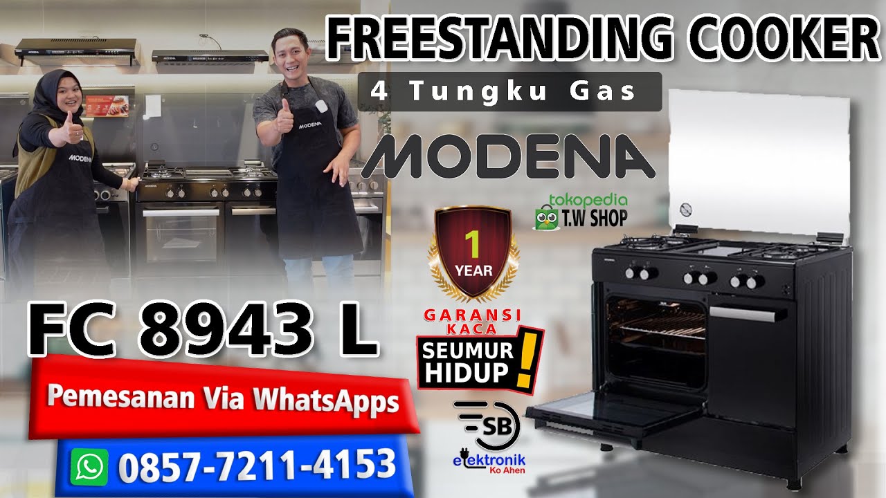KOMPOR FREESTANDING COOKER MODENA FC 8943 L Desain Profesional ...