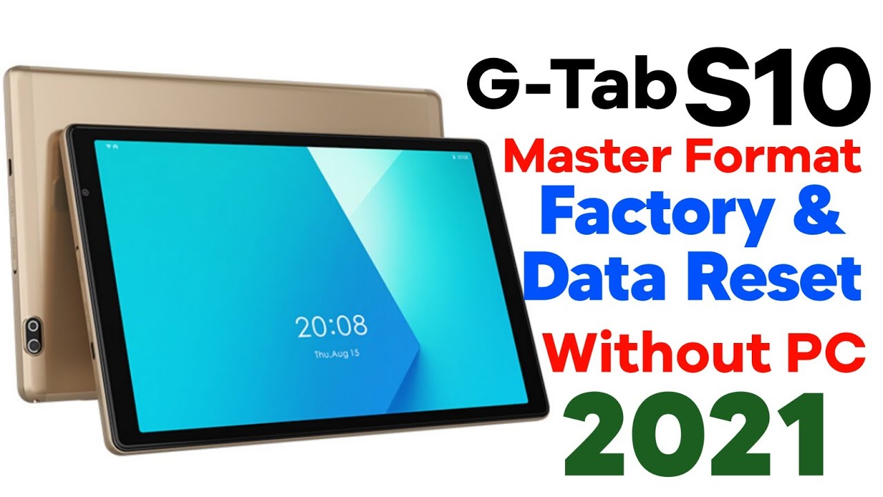 How To Factory & Data Reset G-Tab S10 | Easily Master Format G-TAB S10 ...