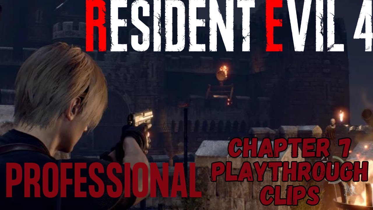 STARTING PROFESSIONAL MODE !!! Resident Evil 4 Remake - Chapter 7 ...