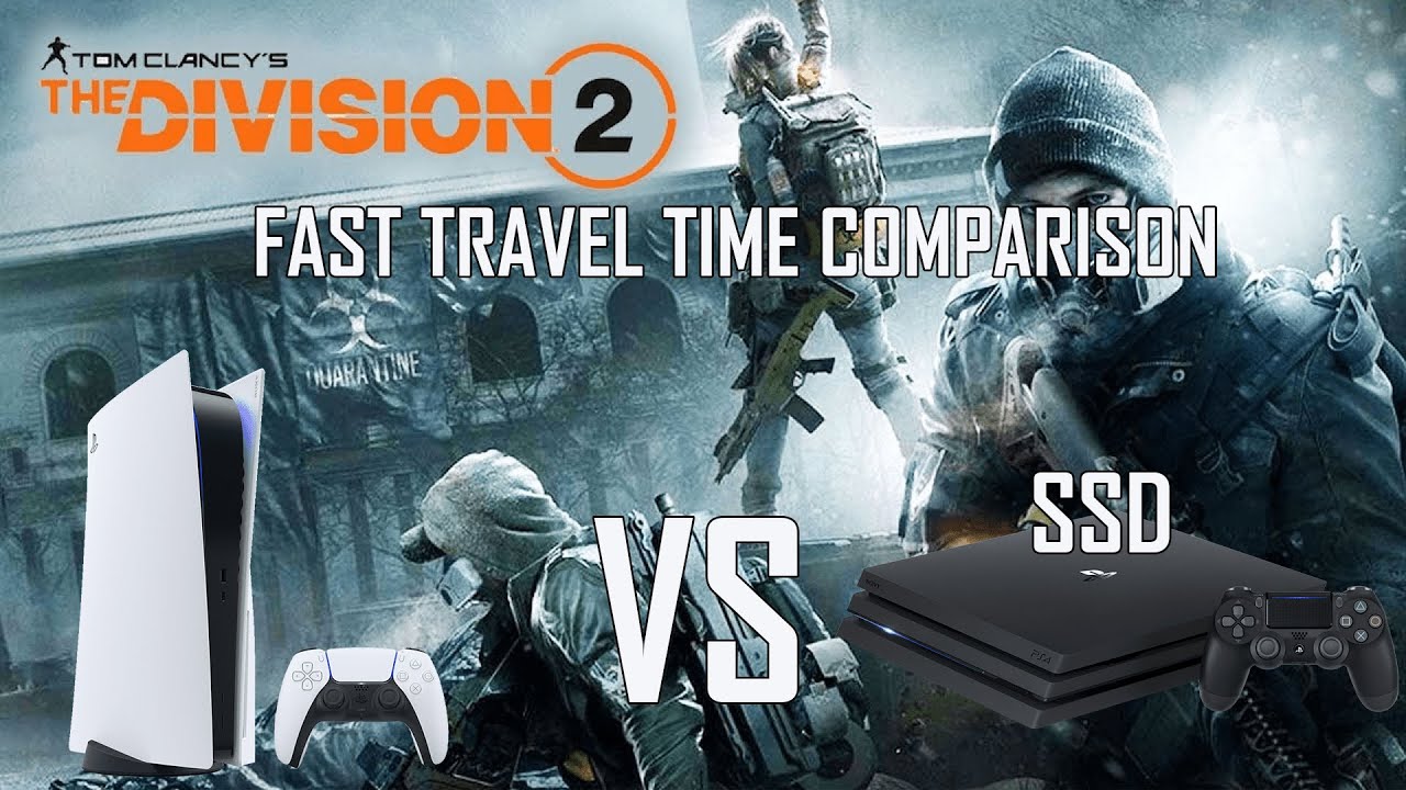 PS5 vs PS4 Pro SSD Load Time | The Division 2 Fast Travel - YouTube