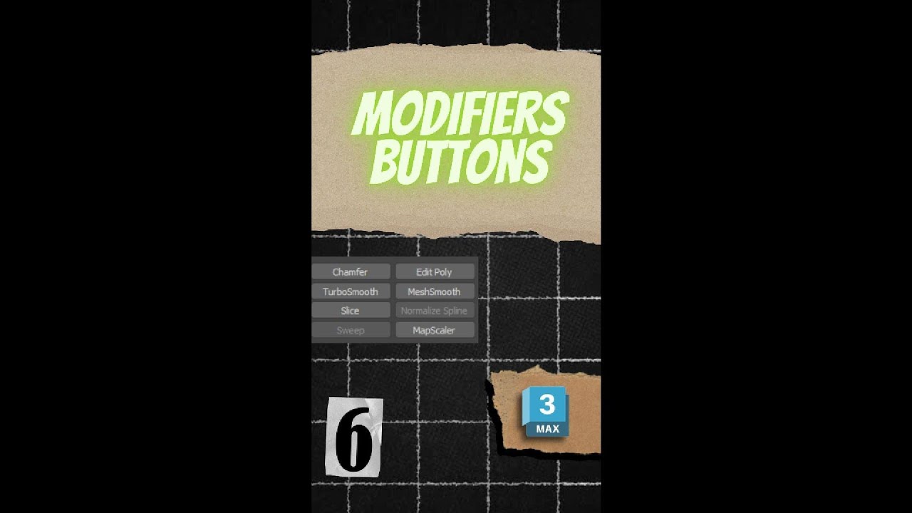 Custom Modifiers Buttons in 3ds Max | أسرع طريقة تختصر وقتك 👌 - YouTube
