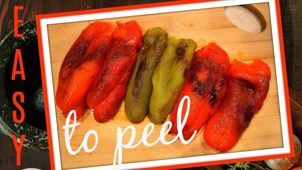 COOKING TIP - THE EASIEST WAY TO PEEL BELL PEPPERS - PEELING PEPPERS ...