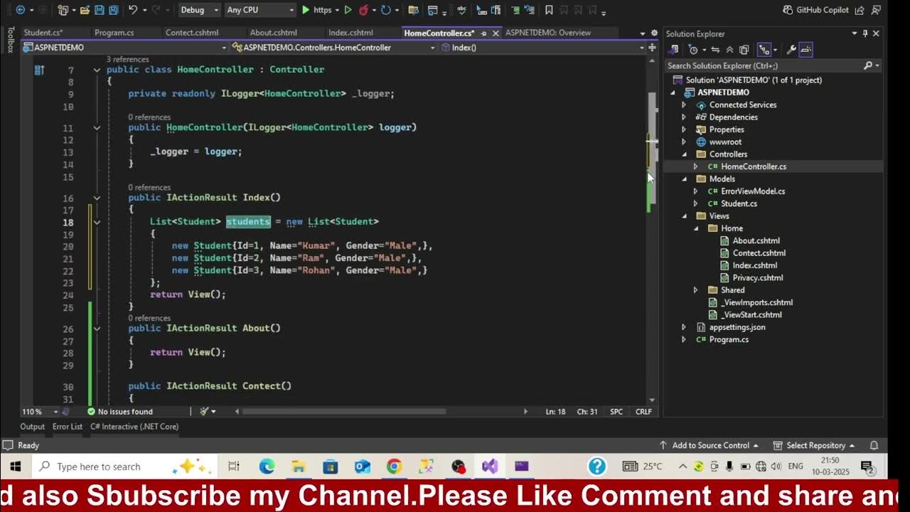 claas:-18 _ViewImports cshtml in asp net core 6 - YouTube