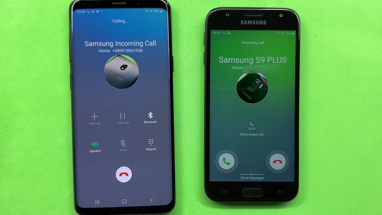 Samsung Galaxy S9 Plus 2018 Outgoing Call vs Samsung Galaxy J3 2017 ...